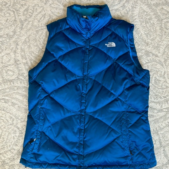 The North Face | Jackets & Coats | Womans Northface Blue Puffer Vest Xl ...